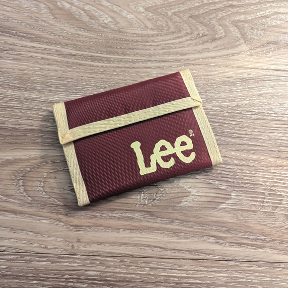 Lee | Bags | Vintage 8s Lee Maroon And Beige Wallet | Poshmark